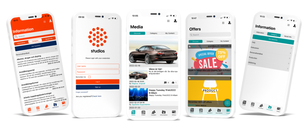 Manage app access, Notifications, Content and Analytics